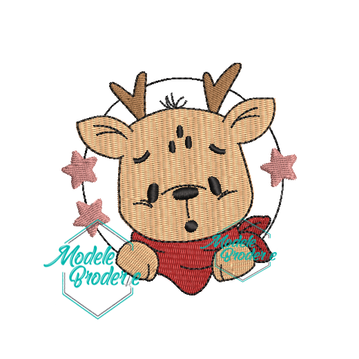 Model broderie Ren MBR587 - Modele Broderie România